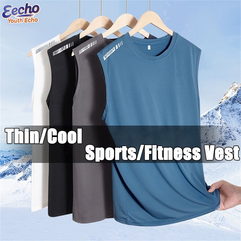 M-5XL Plus Size Mesh Dri-fit Sando for Men Solid Color Gym/Sports ...