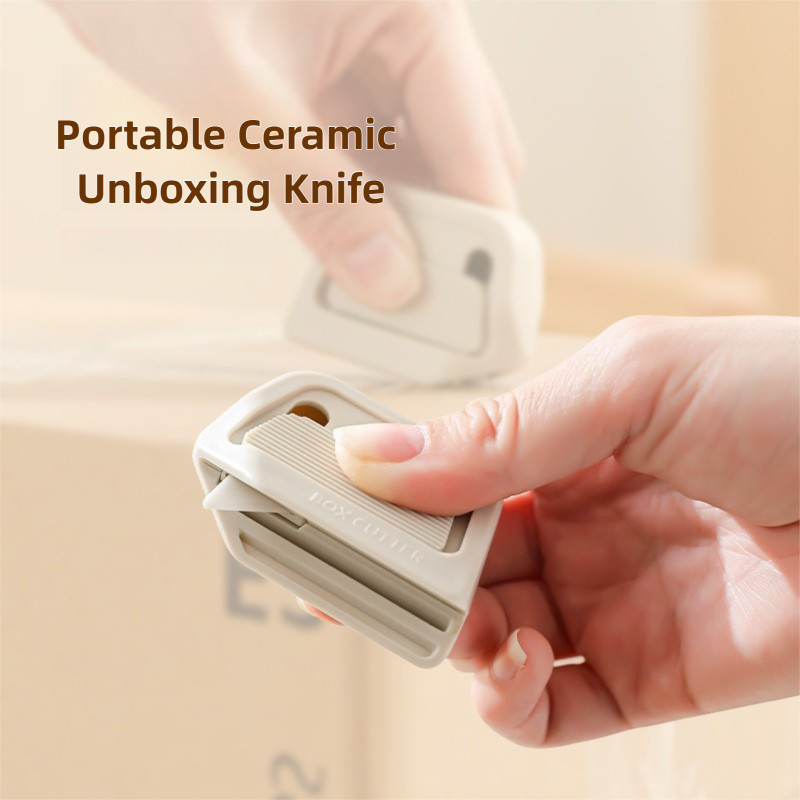 Portable Ceramic Unboxing Knife - Creative Auto-Retractable Magnetic ...