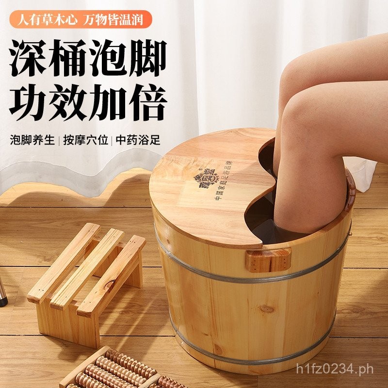 Wooden Household Foot Soak Bucket Pine Wood Ming Wood Basin or Wooden ...