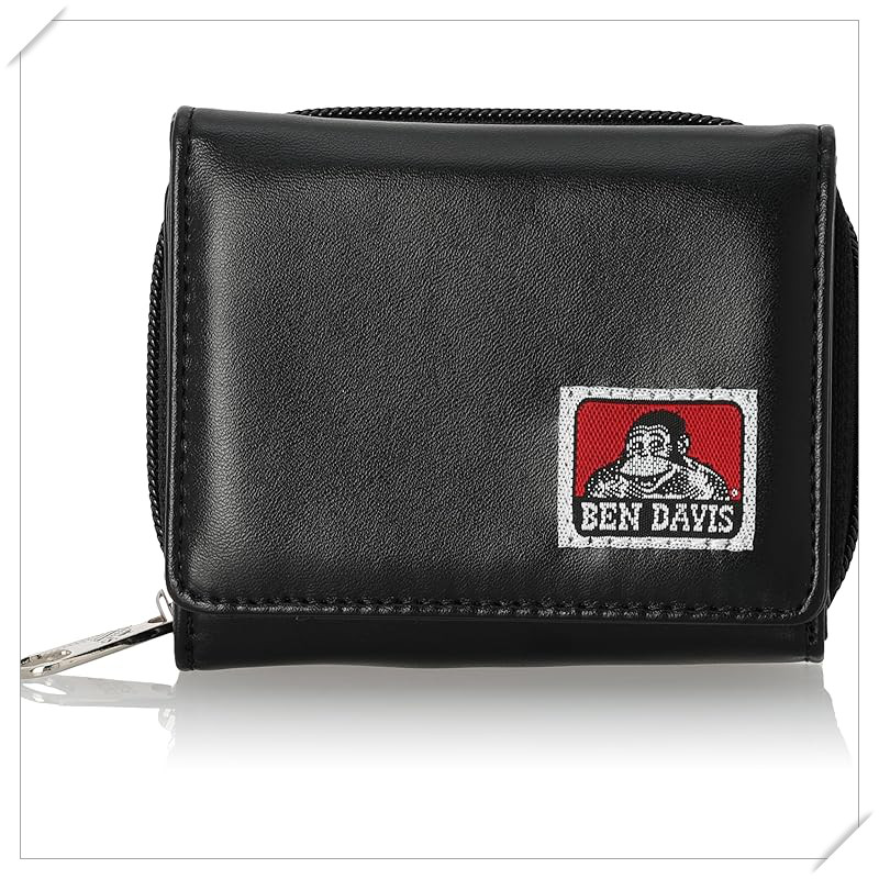 [BEN DAVIS] Trifold wallet 3-Fold WALLET M Black | Shopee Philippines