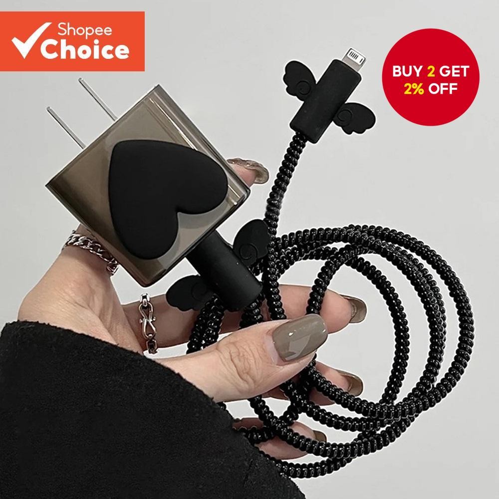Charging Head Protect Cover Case + Charging Cable Case + Winders ...