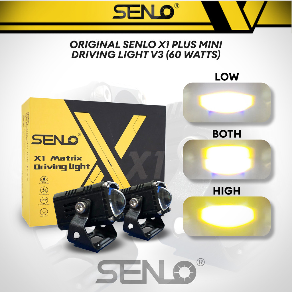 SENLO X1+ Matrix Mini Driving Light V3 w/ Ballast & Integrated Blower ...