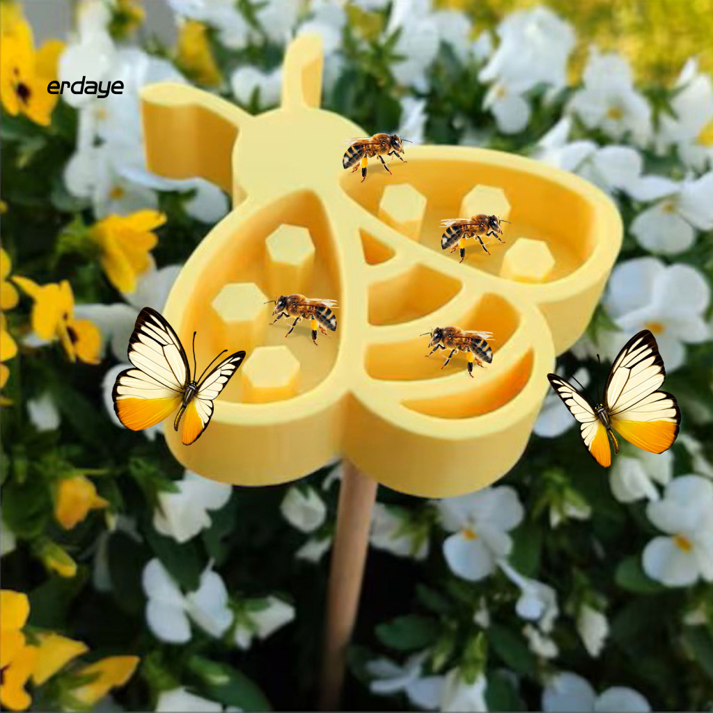 EDY- Bee Drinking Station Bee-safe Drinking Station Wooden Stake ...