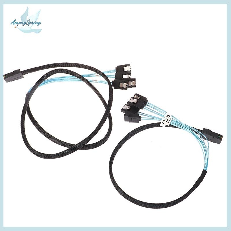 AmongSpring> SAS SATA Cable Mini-SAS SFF-8087 To 4 SATA Cable Mini SAS ...