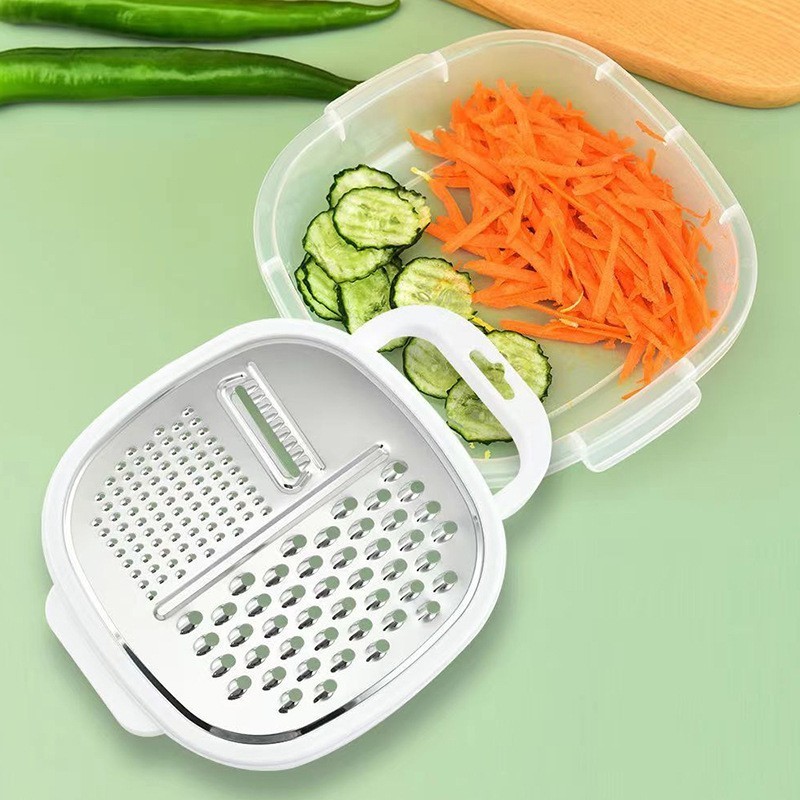 Multifunctional Vegetable Cutting Basin Square Lunch Box Planing ...