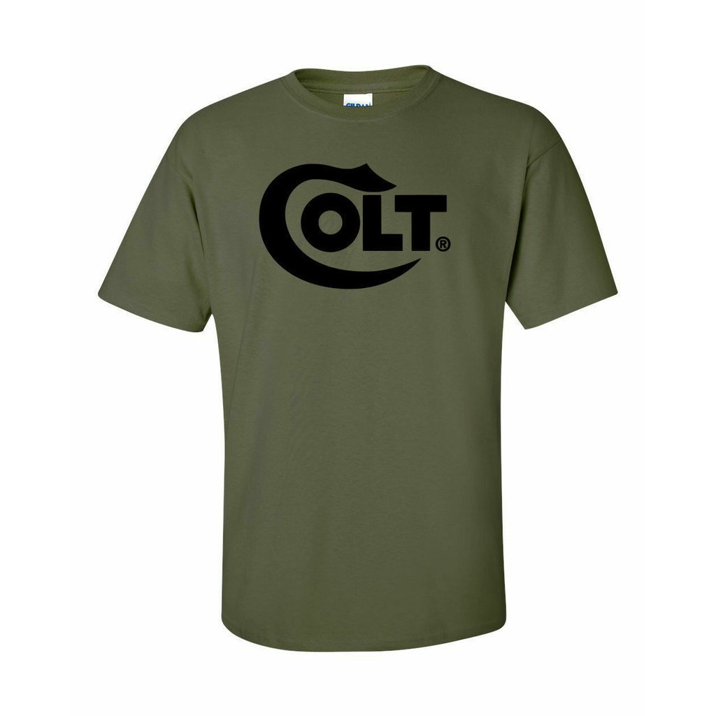 Colt Black Logo Tshirt 2Nd Amendment Pro Gun Firearms Rifle Pistol ...