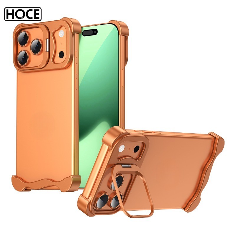 HOCE Luxury Alloy Metal Frame Phone Case for IPhone 17 Pro Max 15 14 16 ...