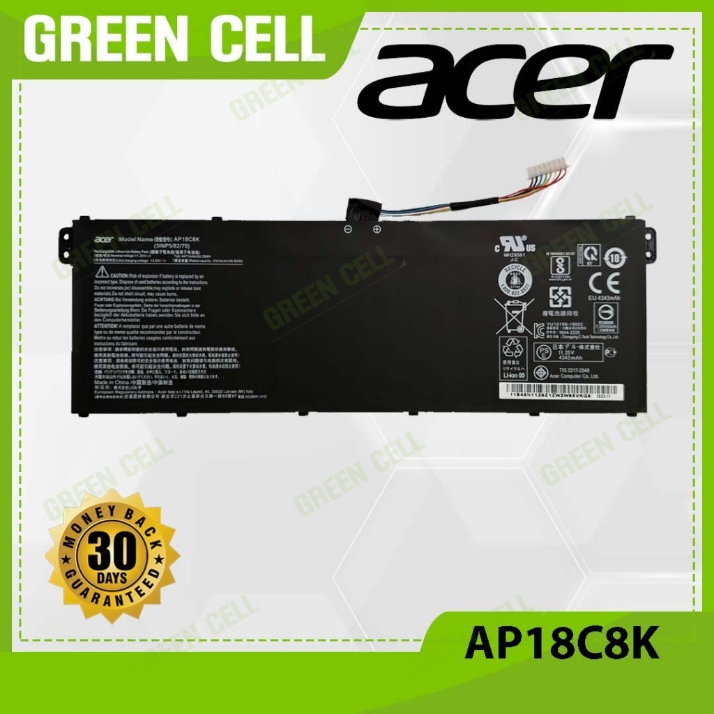 Acer Laptop Battery AP18C8K AP18C4K for Aspire 5 A514-53 A515-44 A515 ...