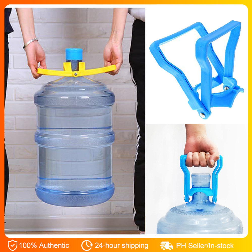 Blue Universal Type Round Gallon Water Container Lifter Holder Folding ...