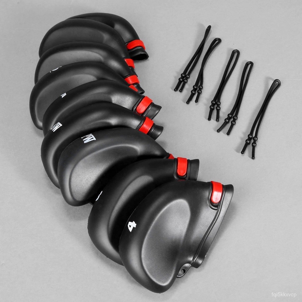 RQ+9Pcs Black Neoprene Golf Club Iron Putter Head Cover Case Protector ...