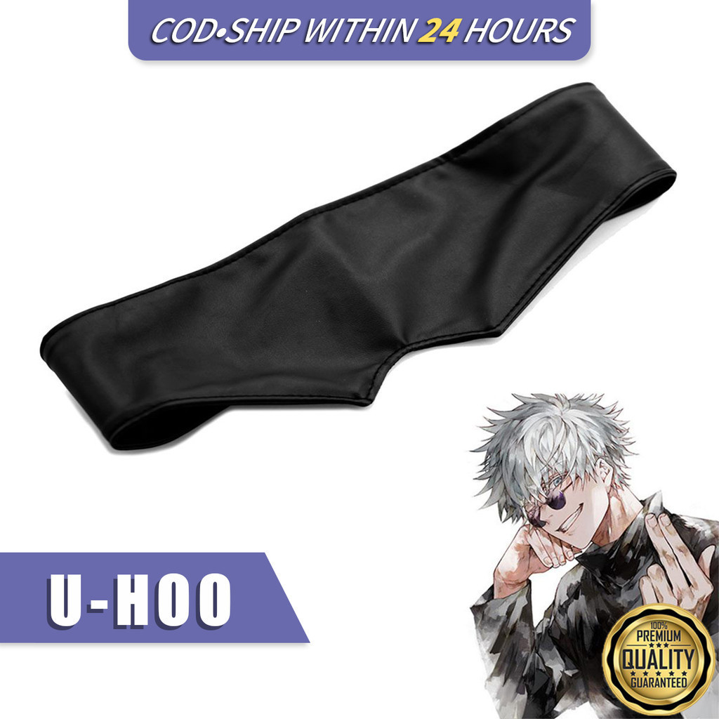 Gojo Eye Mask Gojo Mask Blindfold Cosplay Prop Anime Black Gojo Satoru ...