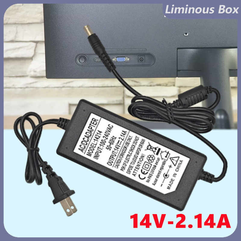 14V Samsung Monitor Adapter 2.14A AC To DC Power Supply Charger For ...