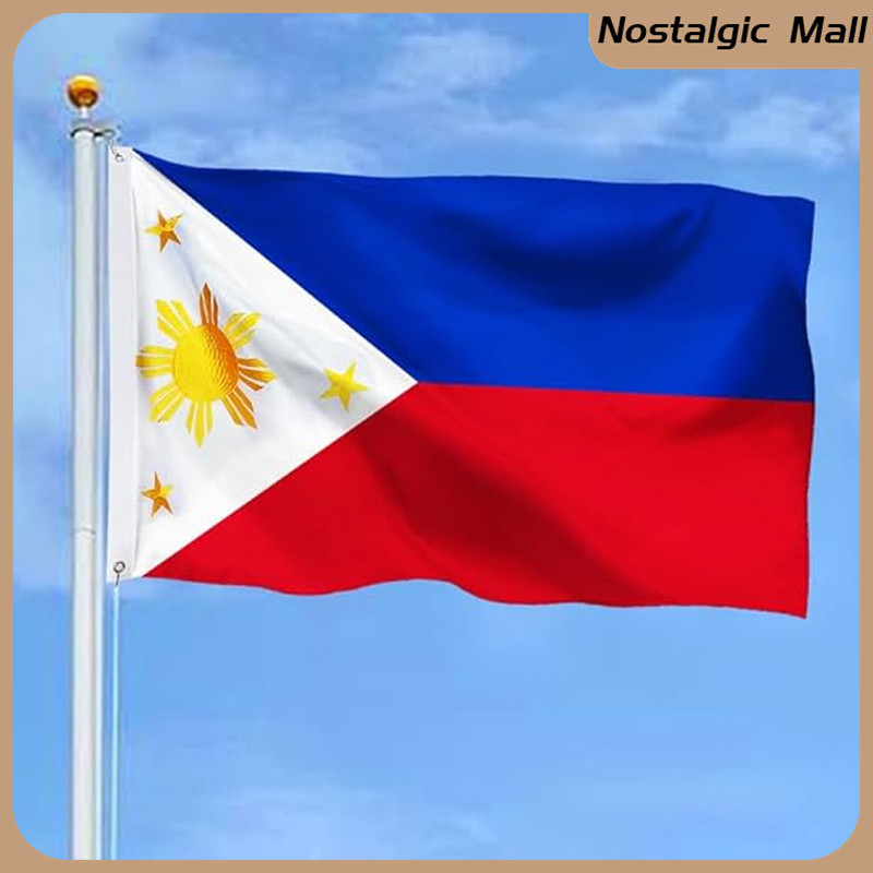 3 Feet X 5 Feet Philippine National Flag Polyester Banner For Outdoor ...