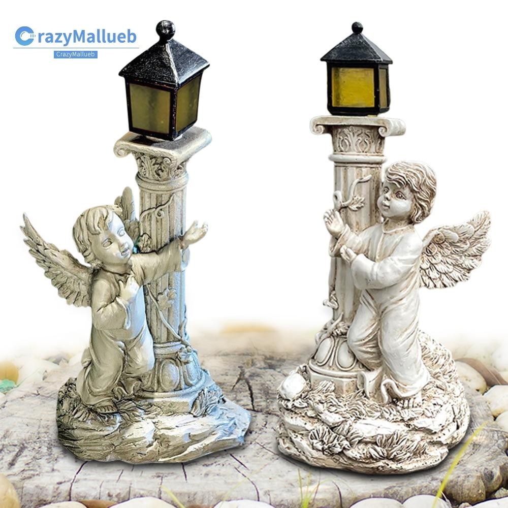 Angel Statue with Solar Lights Angel Sculpture for Garden Porch Patio ...