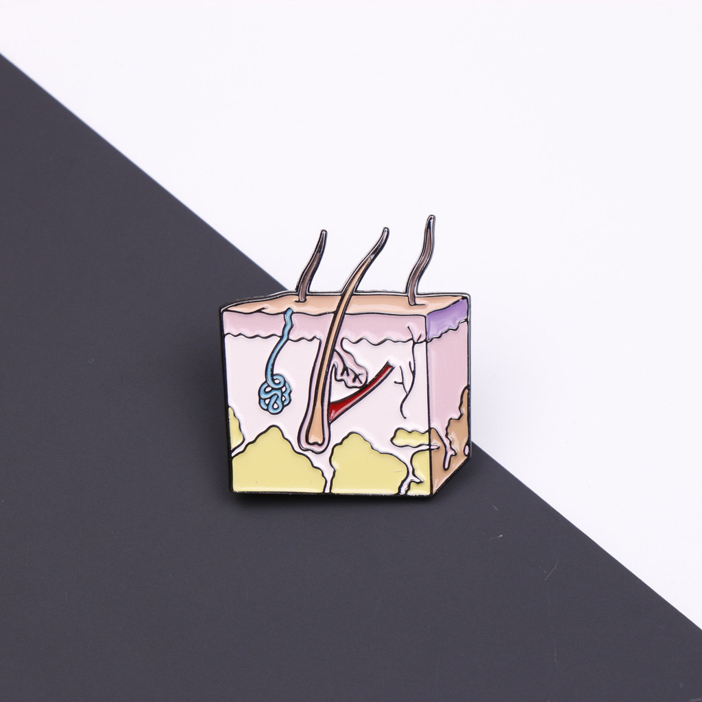 Anatomy of skin enamel pins and interesting jewelry gifts of cell lapel ...