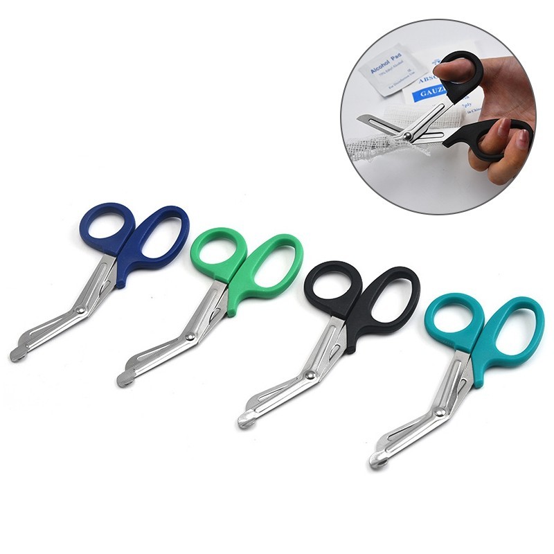 Multi-function Curved Scissors Gauze Bandage Specific Safety Scissors ...