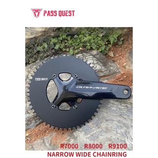 PASS QUEST Chainring 110 BCD Round for Shimano 105 R7000 R8000 R9100 36 ...