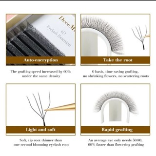 DECEMARS Eyelashes W 4D YY 3D 5D 6D 8D false eyelash Extension ...