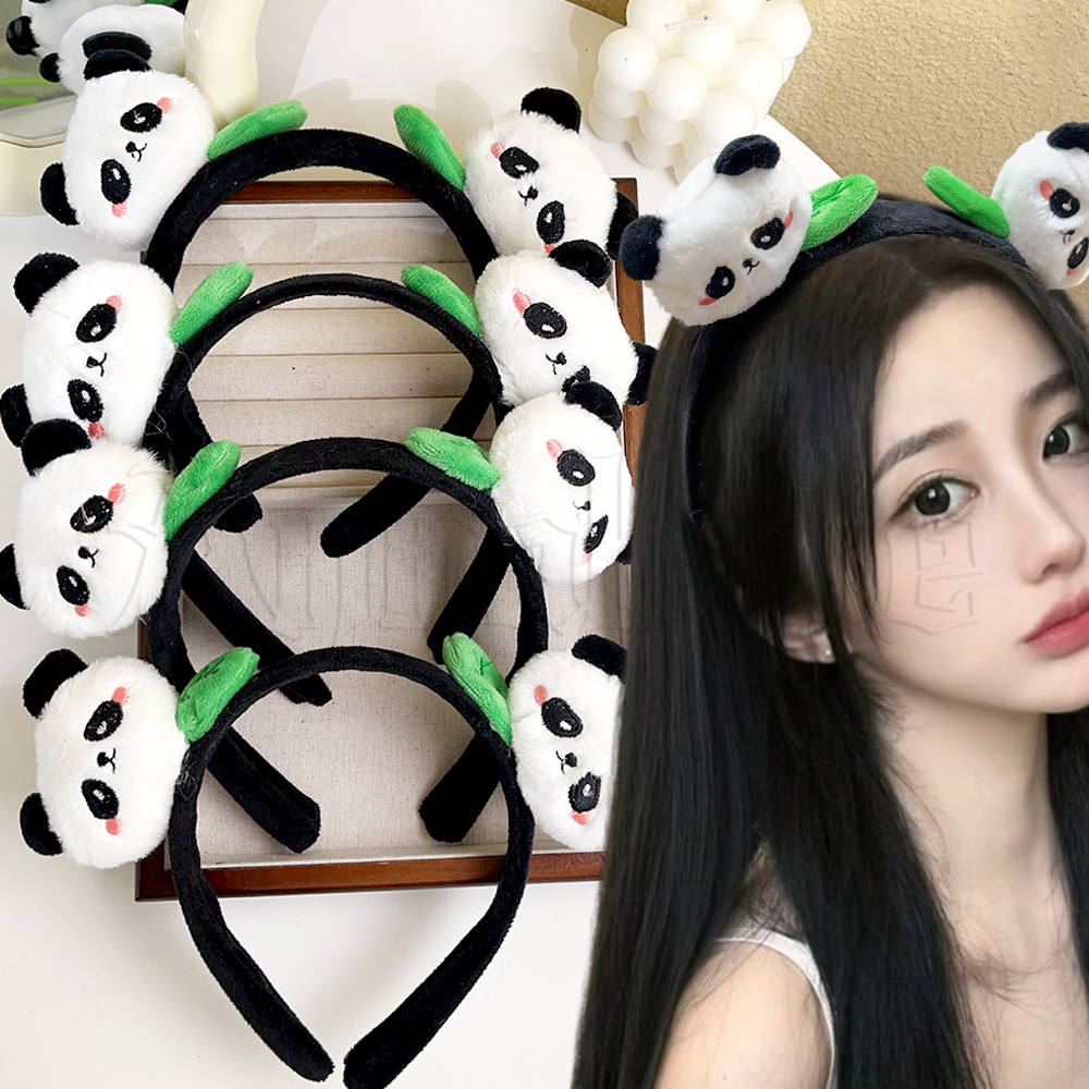 Cartoon Panda "Hua Hua" Headband - for Face Washing Makeup - for Women ...