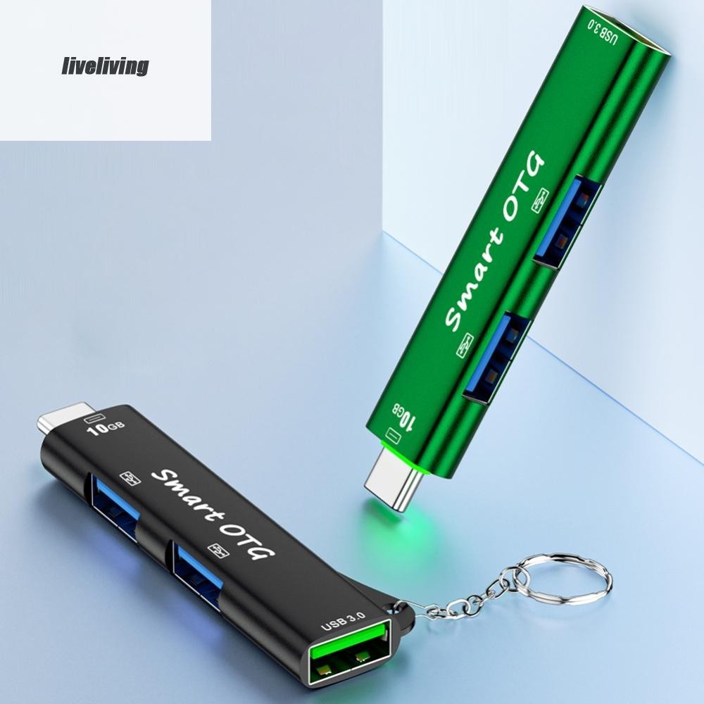 3 in 1 USB C Hub with 3 USB Ports Type-C To USB 3.0 Hub USB C Multiport ...