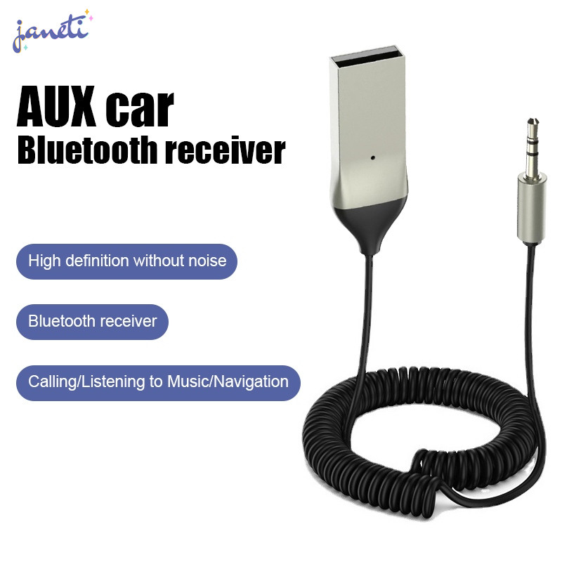 Bluetooth 5.3 Car Receiver Adapter 3.5mm AUX Jacks for Car Speakers ...