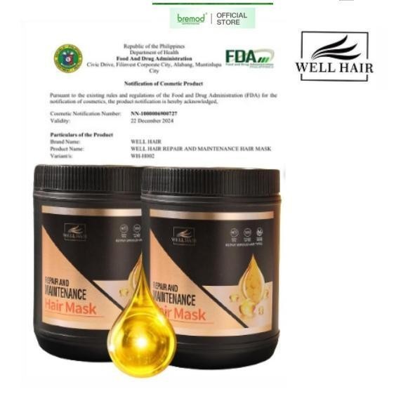 Bremod WELL HAIR Hair Mask Treatment Care Maintenance Moisturize Repair ...