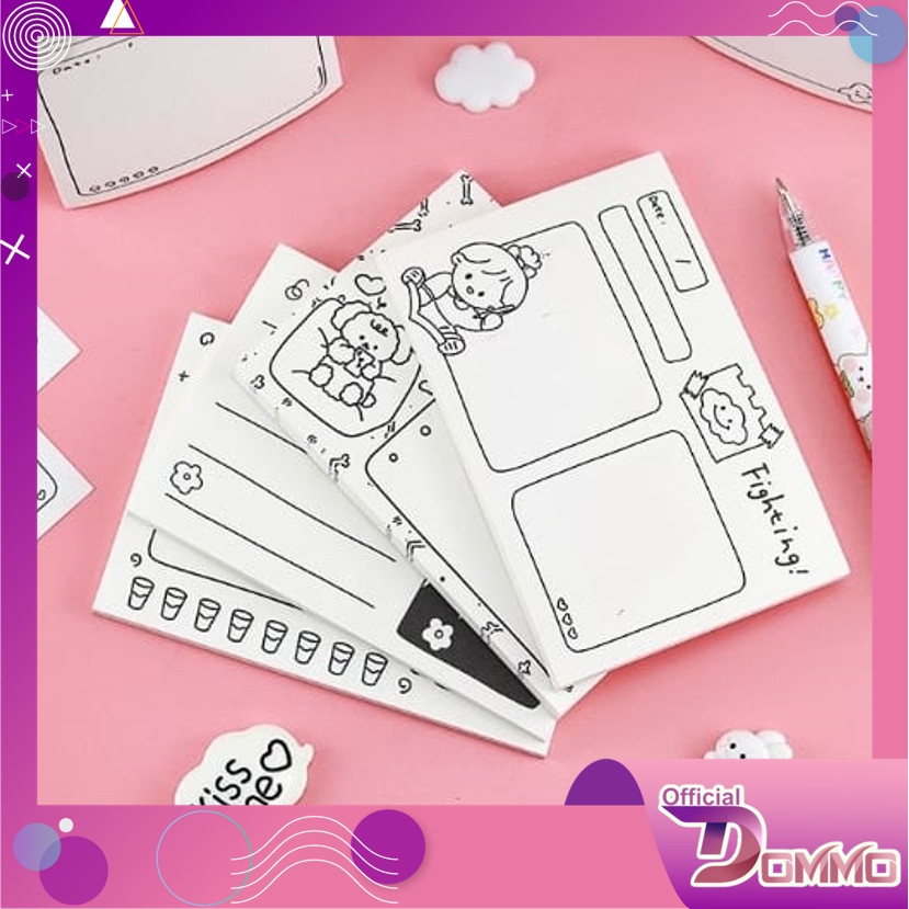 Dommo - S6272 Sticky To Do List Cartoon/Memo Reminder Paste/Sticky ...