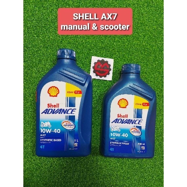 DELO SHELL Motorcycle Gasoline Engine Oil Shell Advance Synthetic Based ...
