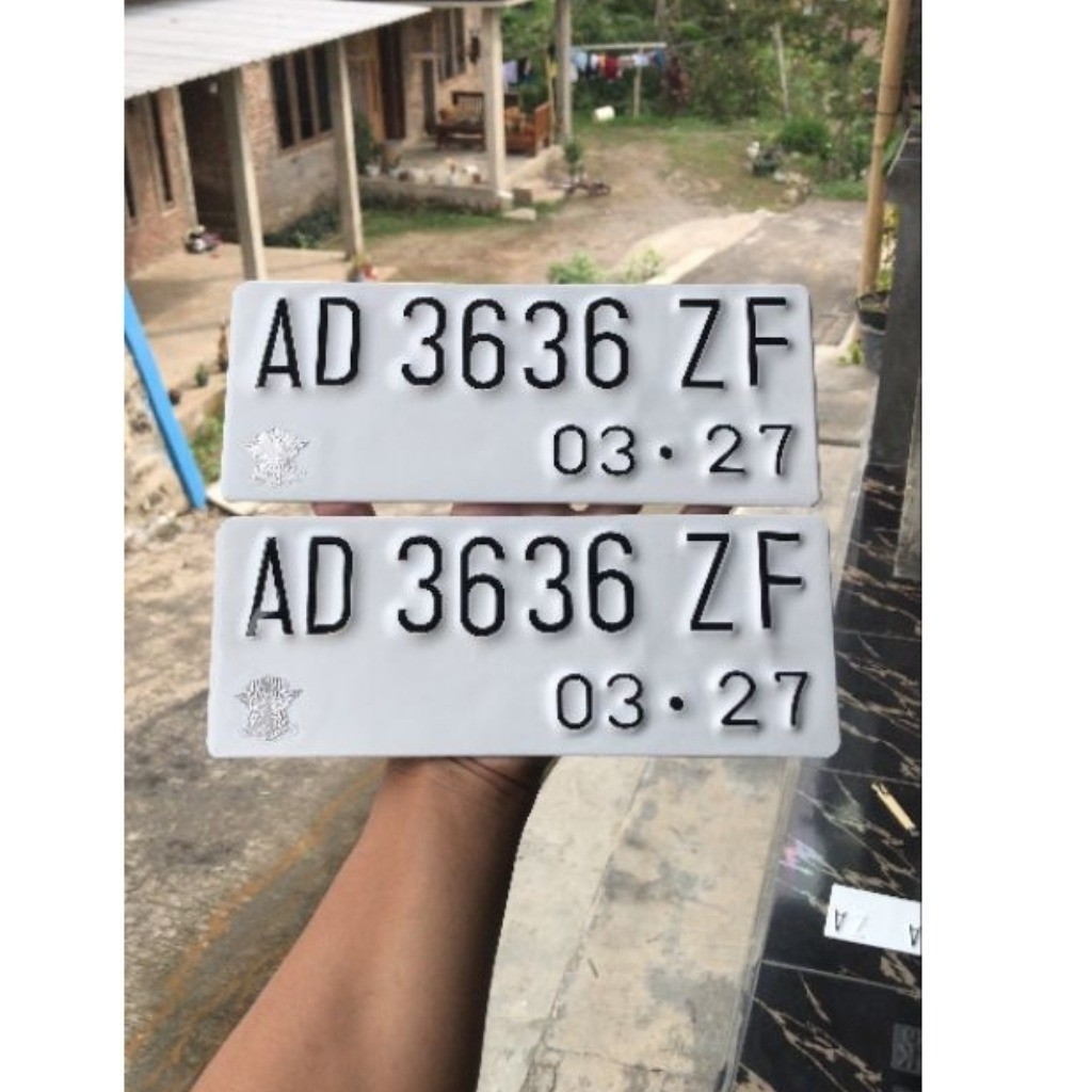 Custom emblem Variation Of Free Number Plate custom Sticker/Mtr Number ...