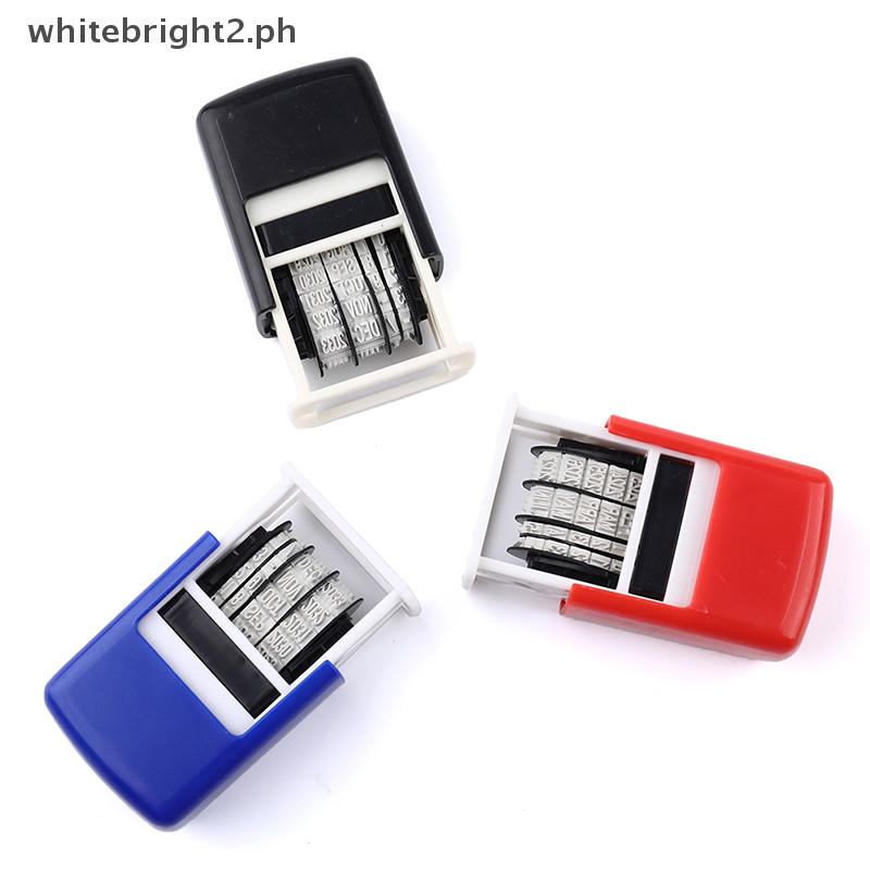 Whitebright2.ph DIY Handle Account Date Stamps Stamping Mud Set Mini Self-Inking Stamps ...