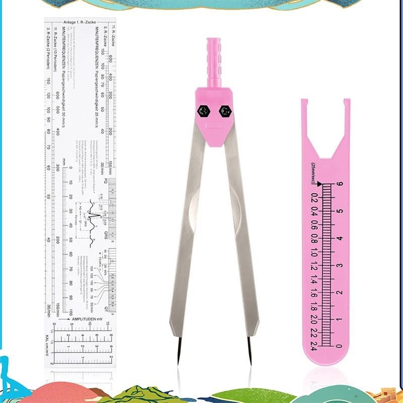 EKG Calipers ECG Calipers Measuring Tool with Ruler EKG Caliper Divider ...