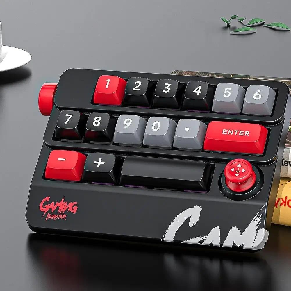 Rocker Knob Programming Macro Custom Keyboard Rgb 19 Key Mini Button Numeric Gaming Keypad