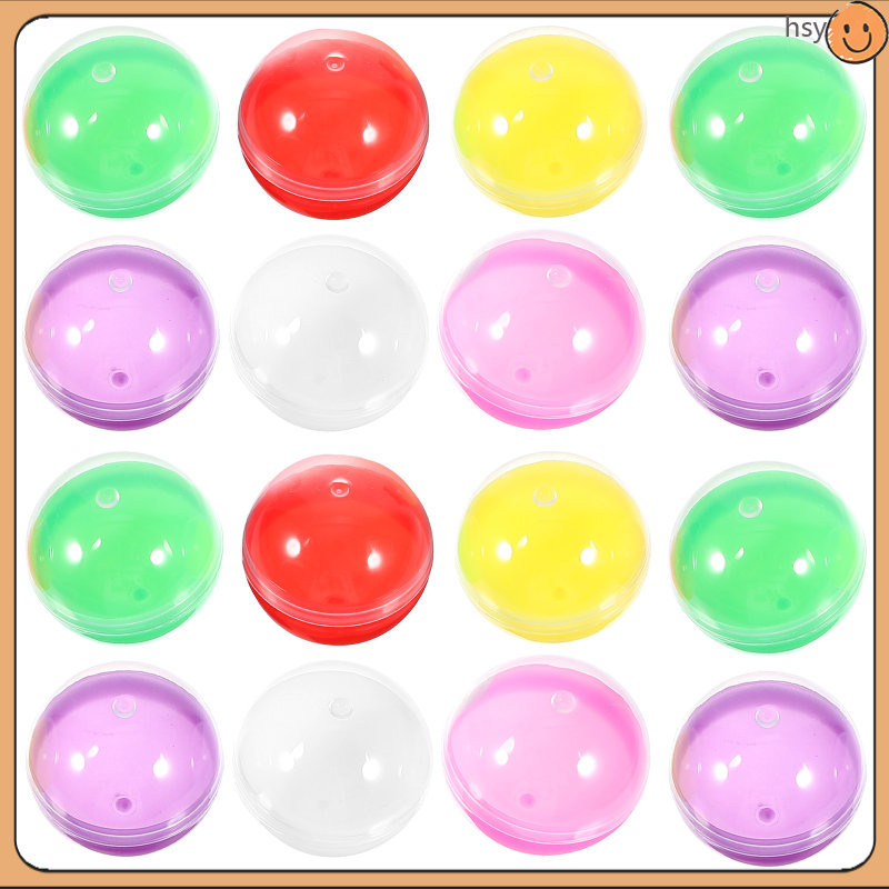 50 Pcs Mini Toys Gumball for Kids Round Balls Plastic Wrapping Gacha ...
