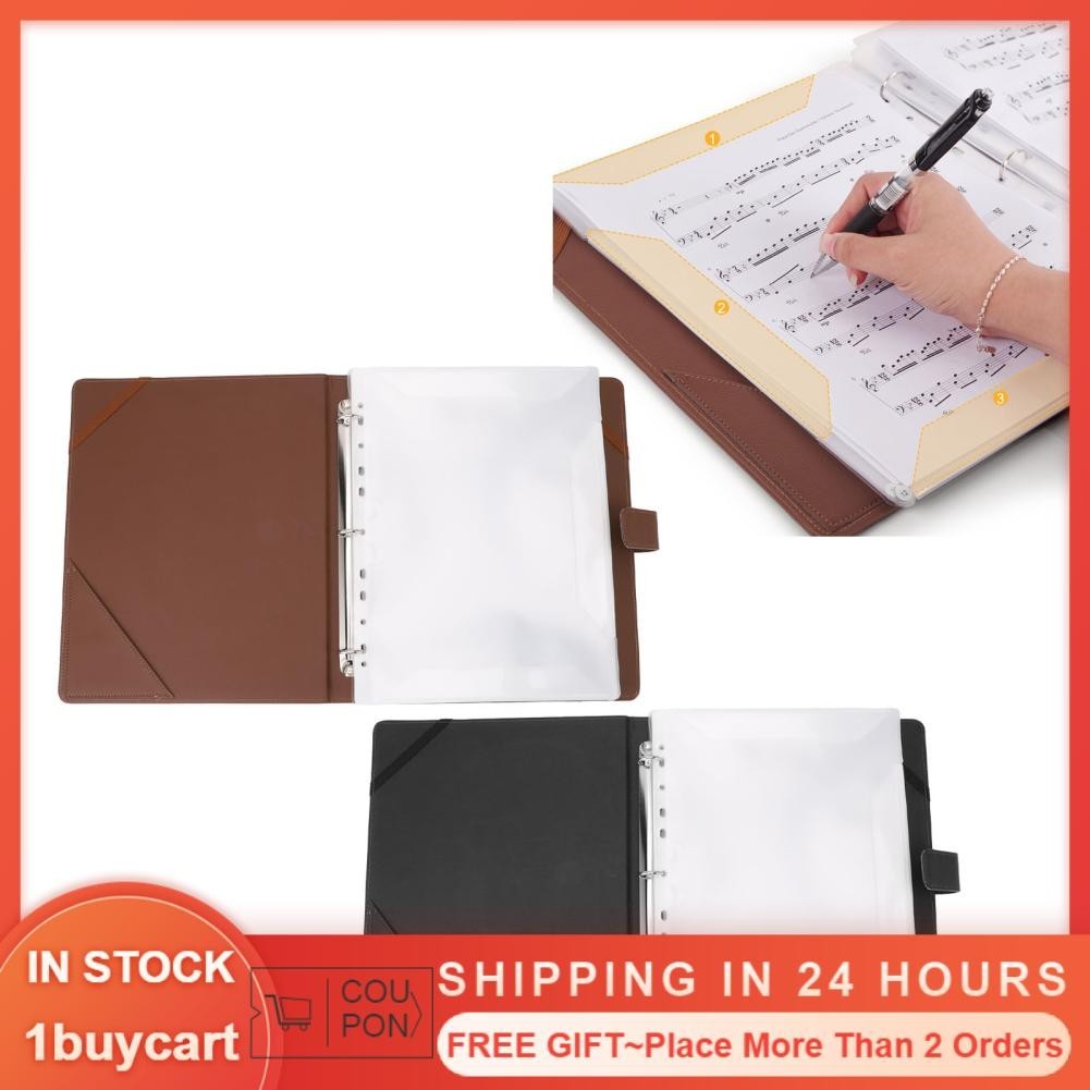 1buycart Sheet Music Folder A4 3 Ring Piano Binder Universal for Band ...