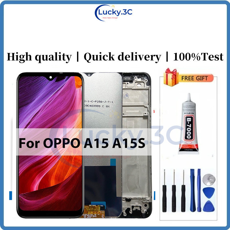 LCD For OPPO A15 A15s CPH2185 Display Touch Screen Digitizer Assembly ...