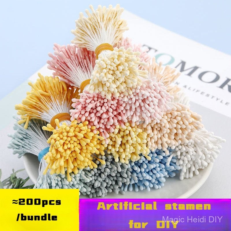 Local shipment⚡ 200pcs Artificial flower Stamen Flower core accessories ...