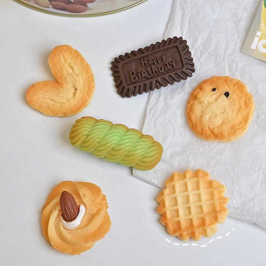 New Style Cookie Biscuit Side Clip Hairpin Chocolate Biscuit Funny Cute ...
