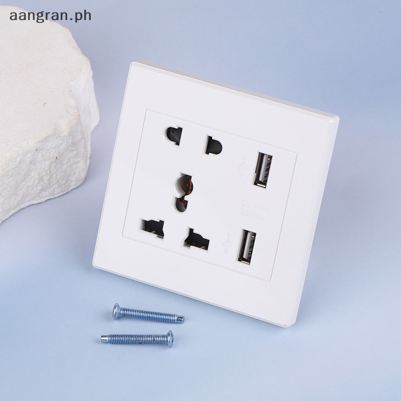 aangran Five-hole USB Socket Five-hole With Double USB Socket Panel USB ...