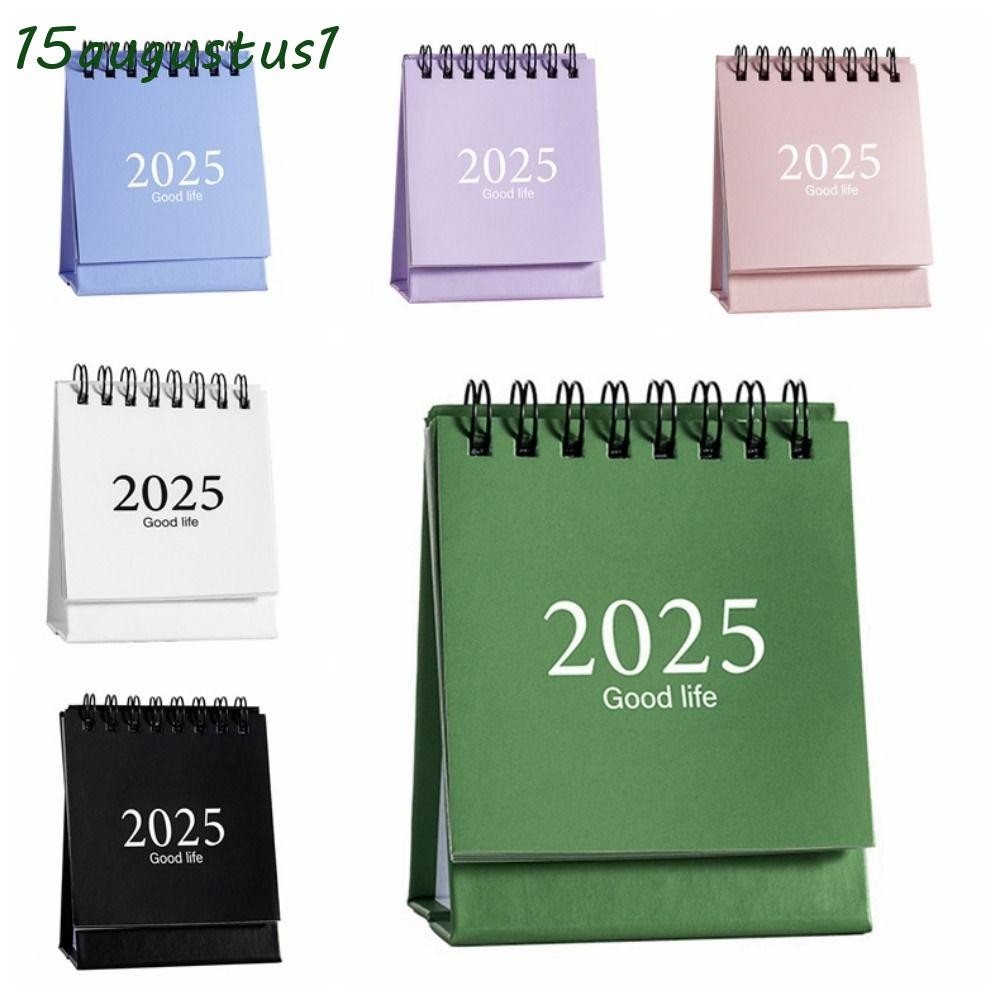 AUGUSTUS 2024-2025 Calendar, Creative Simple Mini Desk Calendar, Time ...