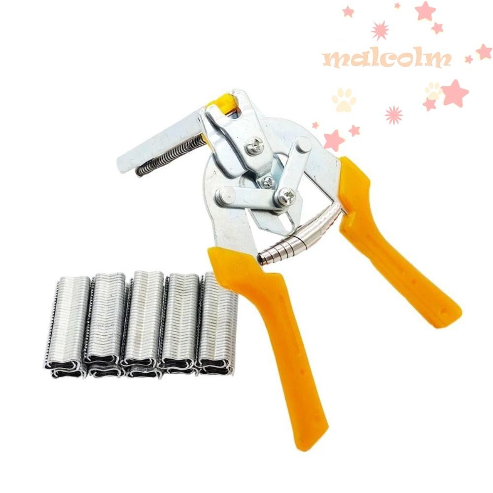 MALCOLM Hog Rings Pliers, with 600pcs M Nails Fencing Fastener Cage ...
