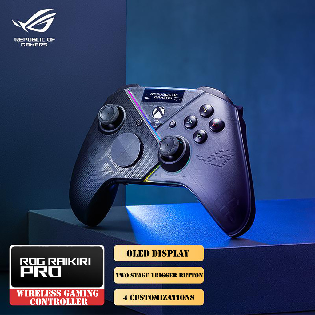 Asus Rog 2.4G Wireless Raikiri Pro Pc Gamepad Oled Game Controllers ...