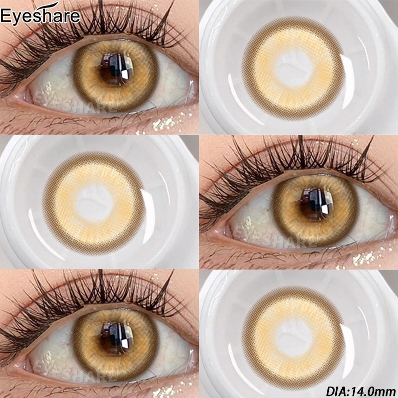 Eyeshare Contact lens cosplay Contact lens gold purple Role play ...