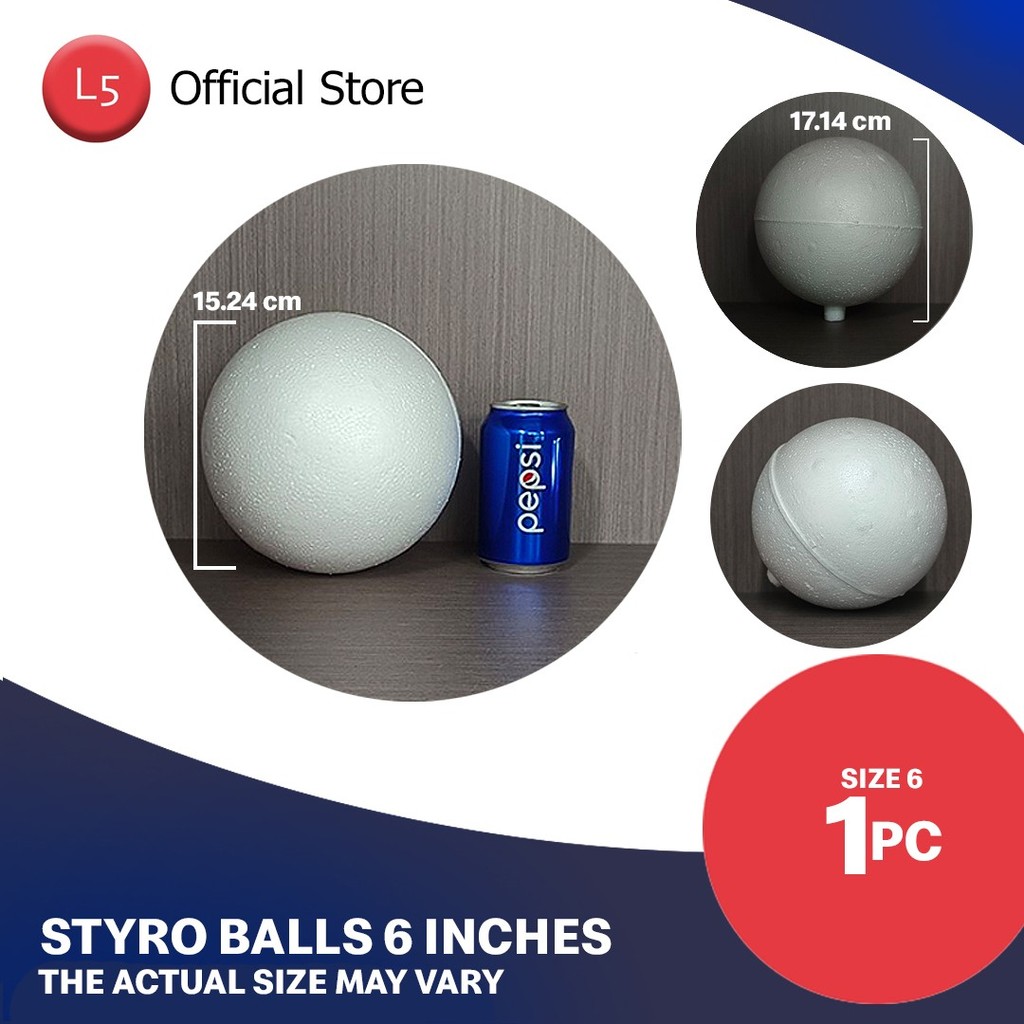 Styro Ball 6 inches (1pc) | Shopee Philippines