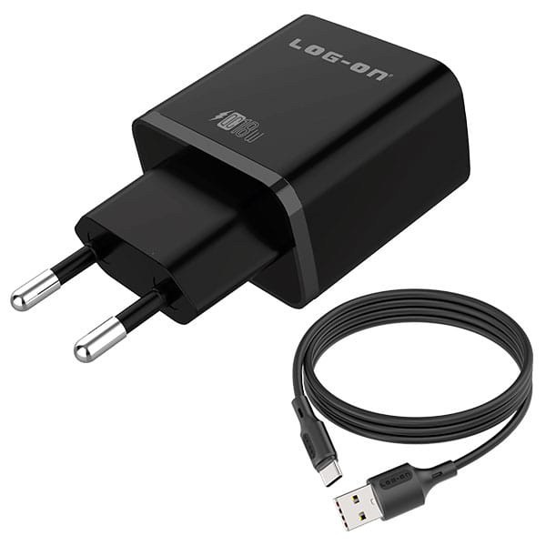 LOGON CHARGER - TC LOG ON LO-C51 SPEEDY II TYPE-C 18W QUICK CHARGER QC3 ...