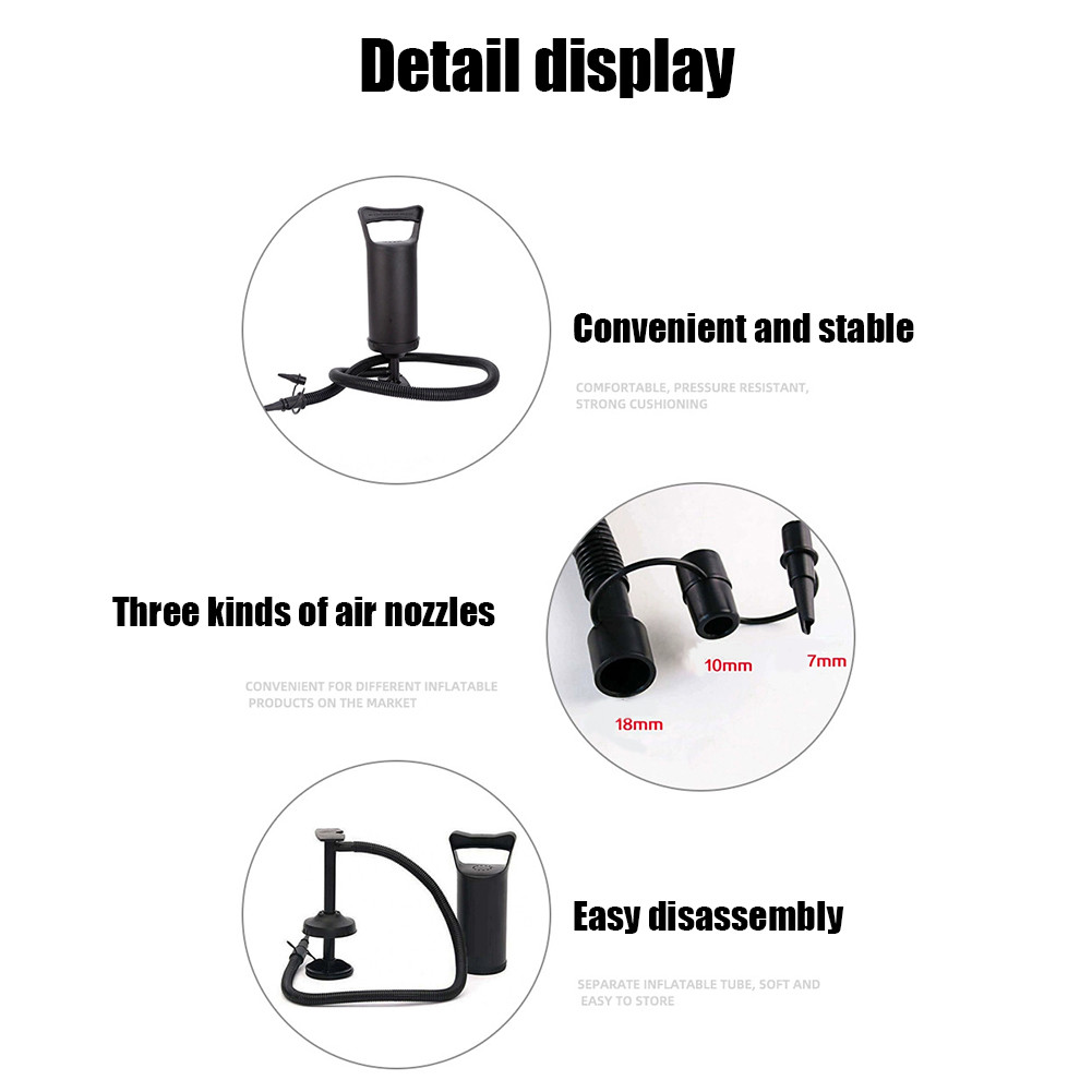 Air Pump 12-inch Two-way Manual Inflatable Compressor for Swimming ...