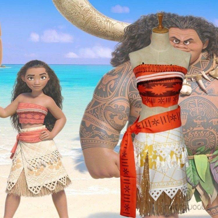 Halloween cosplay Costume Costume Moana Princess Ocean Romance Moana ...
