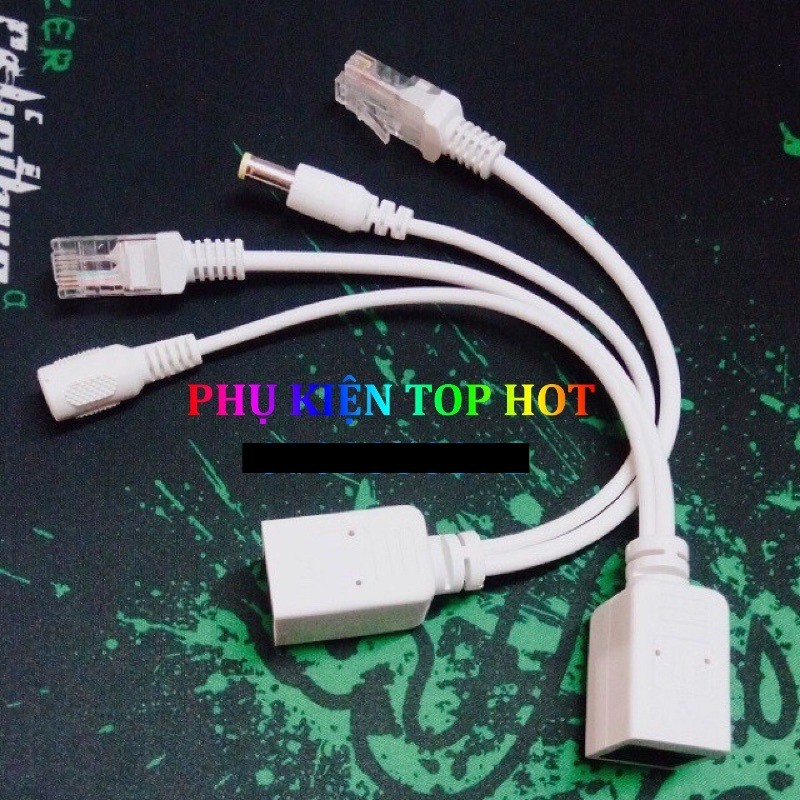 Poe Jack signal transmission cable set for IP Camera, Power conversion ...