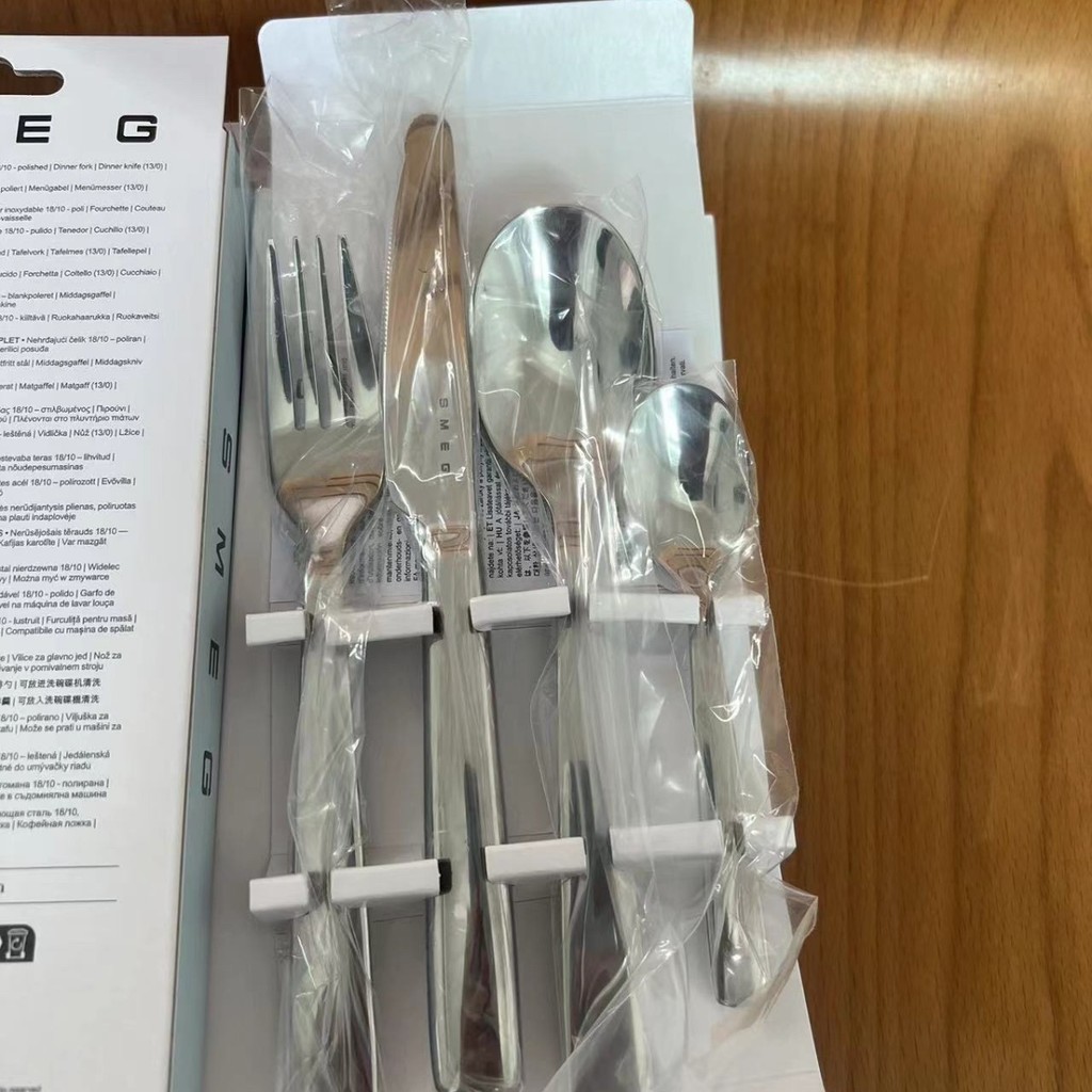 German smeg Western Food Cutlery Fork Plate Set Household 316 Stainless ...