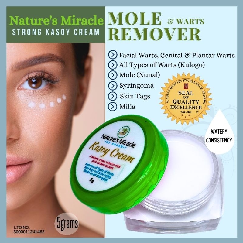 Nature's Miracle Kasoy Cream Original Wart Removal Skin Tag Remover ...