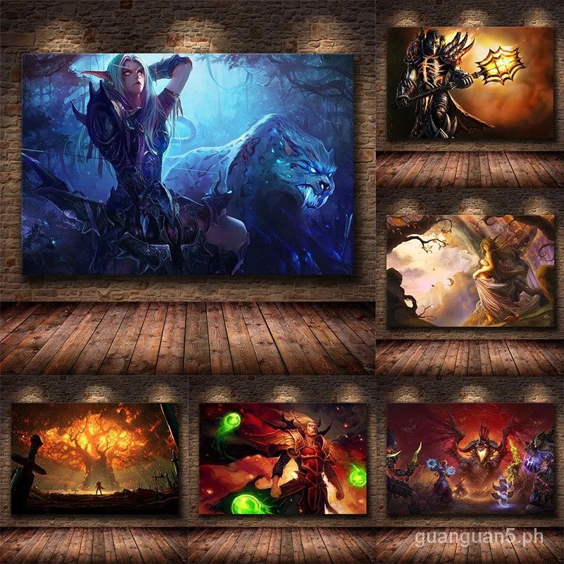 World of Warcraft Game Poster and Pictures Canvas Painting Poster ...